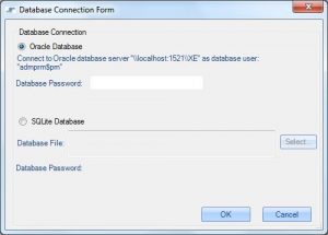 Connecting to P6 databases using Change Inspector